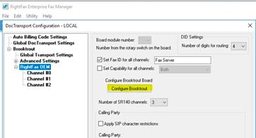 Changing the Gateway IP Address on the RightFax Server using RightFax OEM